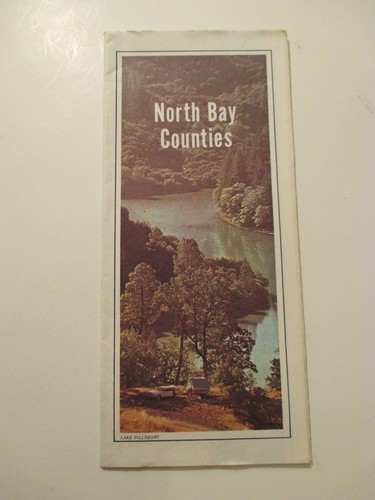 1980 AAA NORTH BAY COUNTIES CALIFORNIA Road Map | eBay UK
