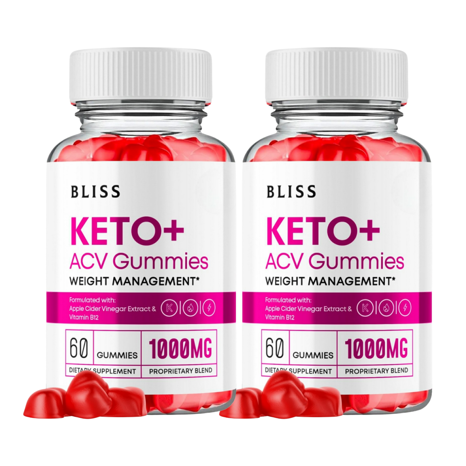 2-Pack Bliss Keto Gummies, Bliss Keto ACV Gummies Weight Loss (120 ...