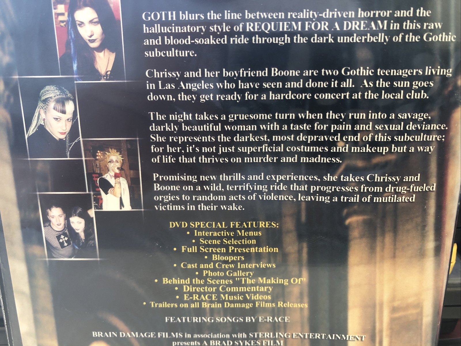 Goth (DVD, 2003) Phoebe Dollar Indie Horror David Sterling Produced OOP ...