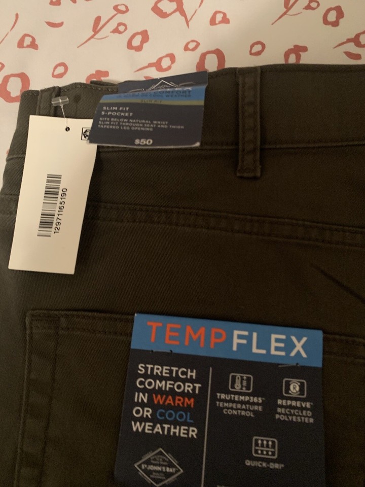 Jeans Mens Temp Flex 38x32 slim straight | eBay