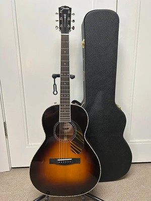 Fender Paramount PS-220E Acoustic Parlor Guitar w/Electronics ...