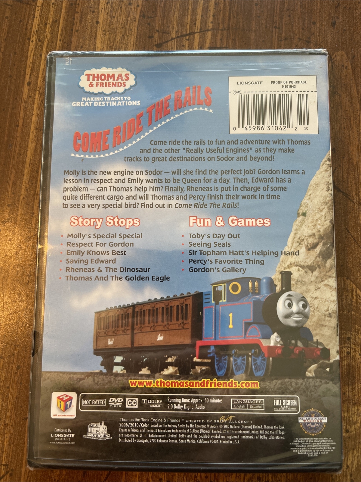 Thomas & Friends Come Ride The Rails DVD Sealed NEW 45986310422| eBay