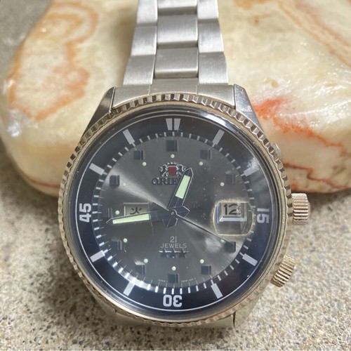 Orient Analog Automatic Men Watch Three Star Rotating Inner Bezel ...
