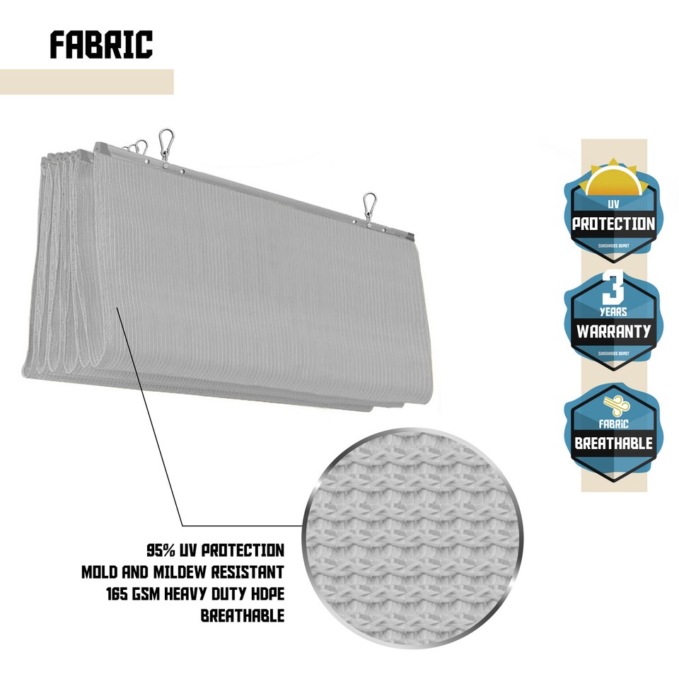 4' Retractable Canopy Cover Wave Shade Shelter Outdoor Yard Awning w ...