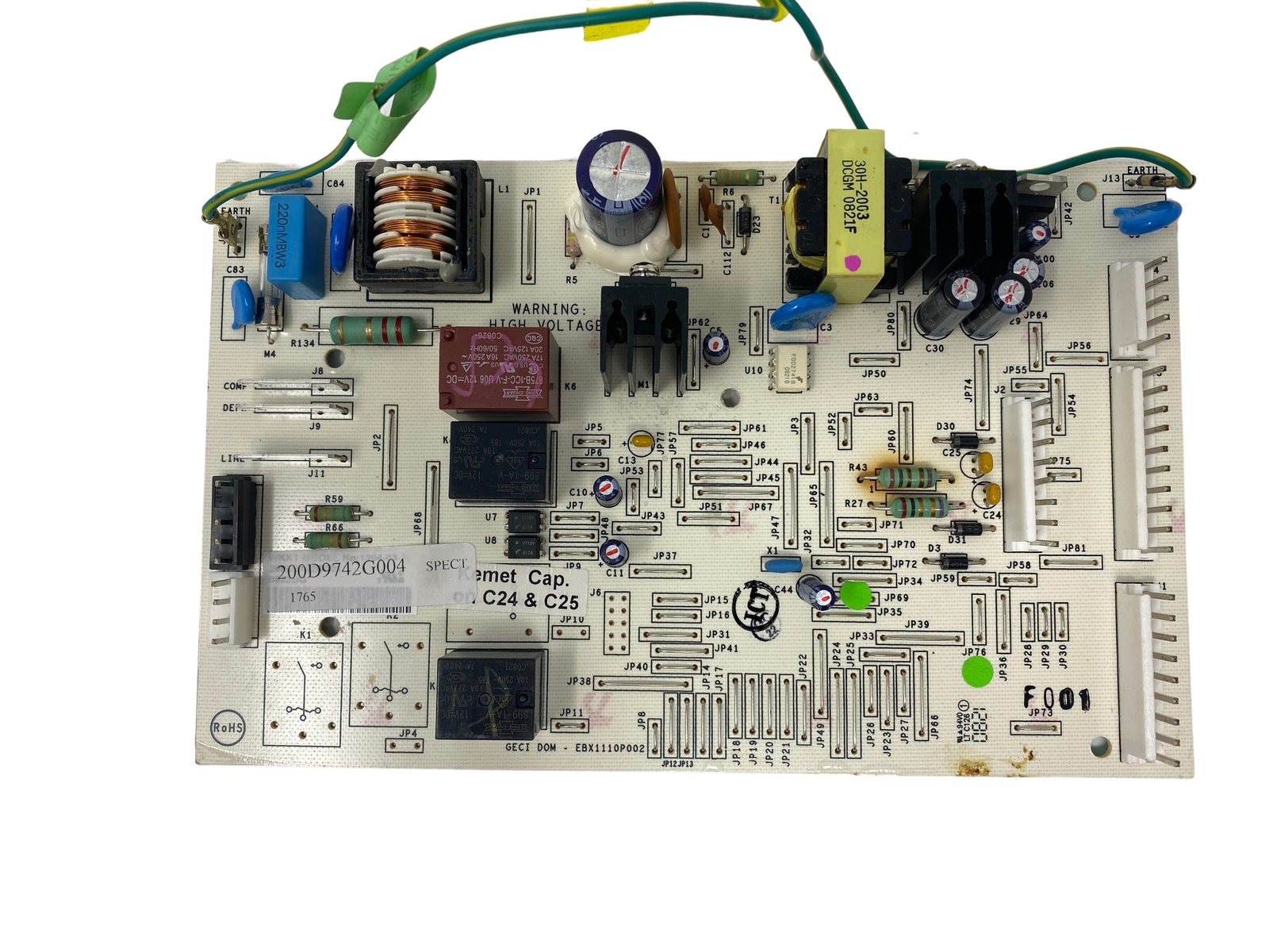 GE Refrigerator Main Control Board 200D9742G004 for sale online | eBay