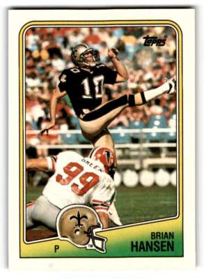 1988 Topps #62 Brian Hansen New Orleans Saints Football Cards EX/NM ID ...