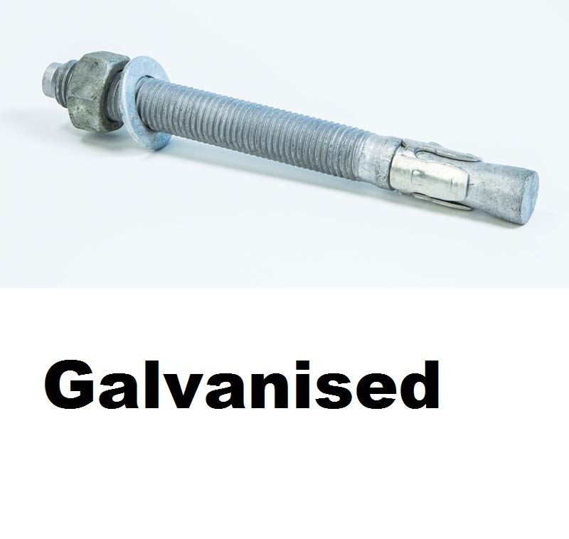 True Bolt Anchor Galvanised M8 (8mm) x 80mm Galv Wedge Masonry Claw ...