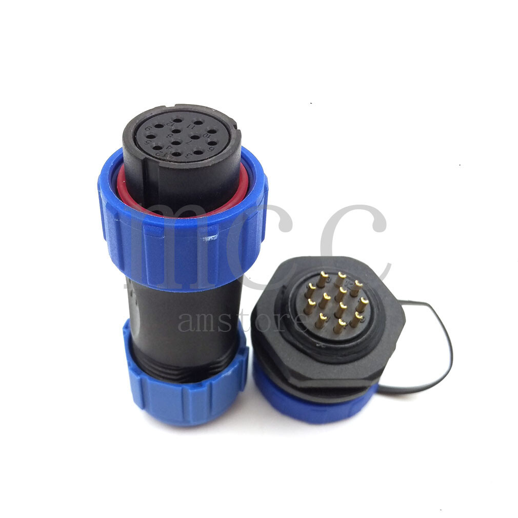 SP21 Series 12 pin Circular Connectors. Waterproof IP67Multipole Plug ...
