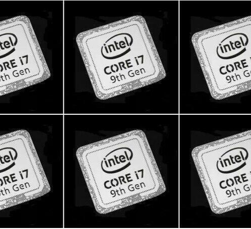 Intel CORE i7 9th GEN Silver Chrome Laptop Computer Badge Sticker QTY 1 ...