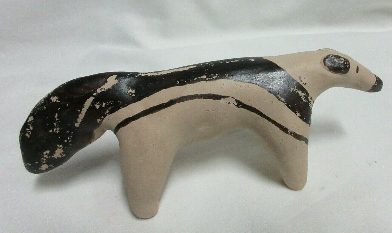 UNUSUAL RARE CLAY ARTISAN HAND PAINTED ANIMALS LOT OF… - Gem