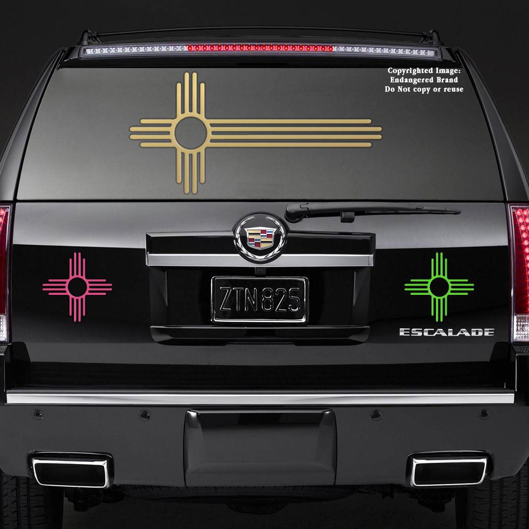 Zia Symbol Jdm Funny Vinyl Decal Sticker Car Window Bumper Dog On