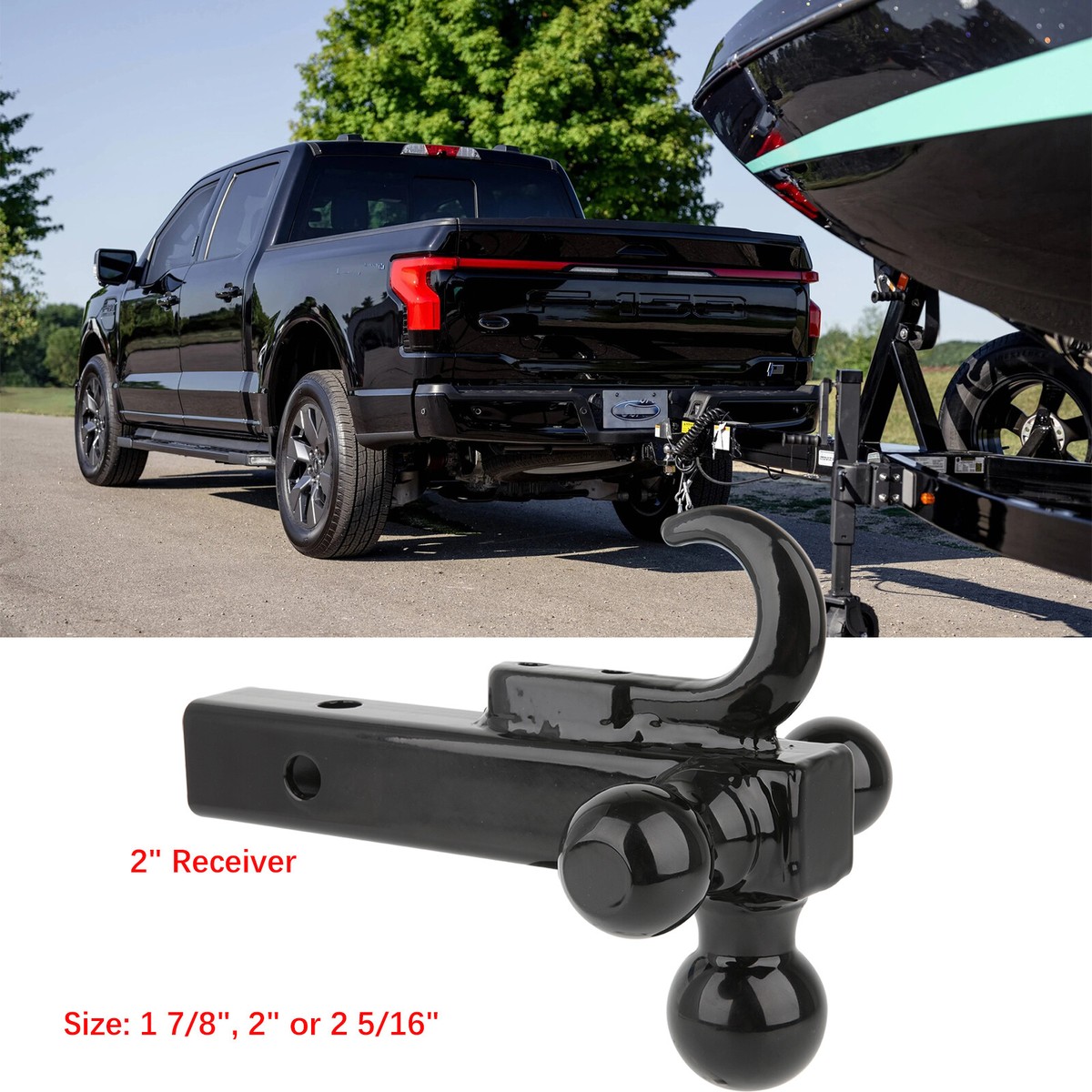 8000lbs Hitch FLEXHITCH Adjustable Trailer Hitch - 6 Position Height ...