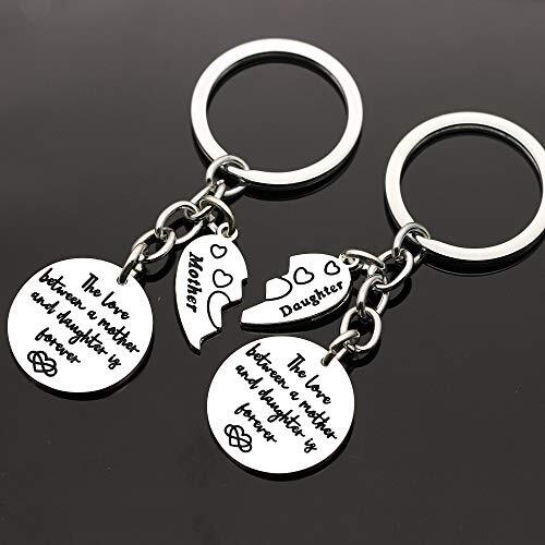 Mom Daughter Gifts, 2Pcs Mother Daughter Keyrings Keychains, Birthday ...