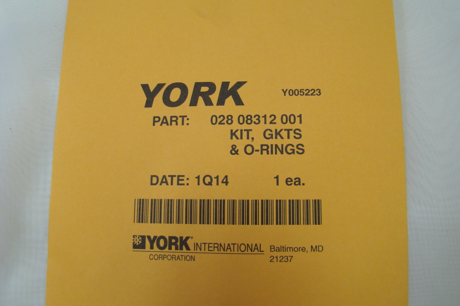 028 08312 001 - York Gasket Kit (028-08312-001)(Y005223) | eBay