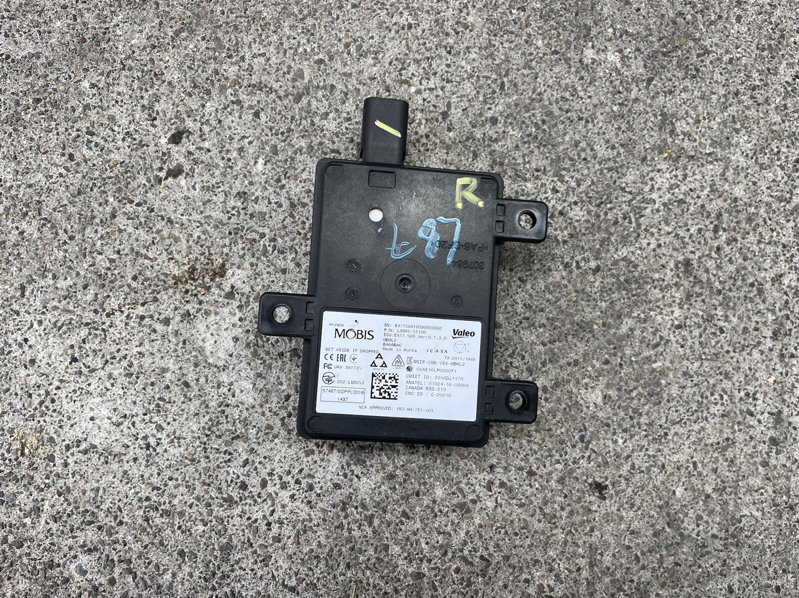 2019 2020 2021 2022 KIA K5 RIGHT REAR BLIND SPOT SENSOR RADAR MODULE ...