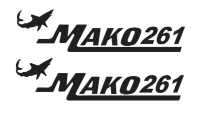 Mako 261 Shark Boat Decal Stickers Graphic Logo | MK261 | Aftermarket ...