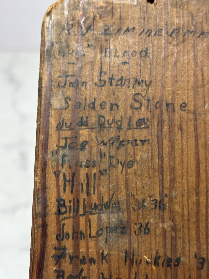 VTG Pledges In Hell Week 1933 Fraternity Paddle With Names | eBay