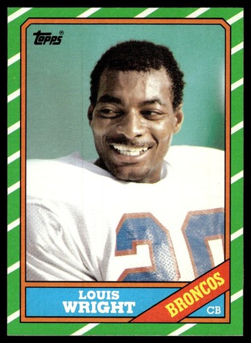 Louis Wright 1986 Topps #120 Denver Broncos 32165 Football Card | eBay