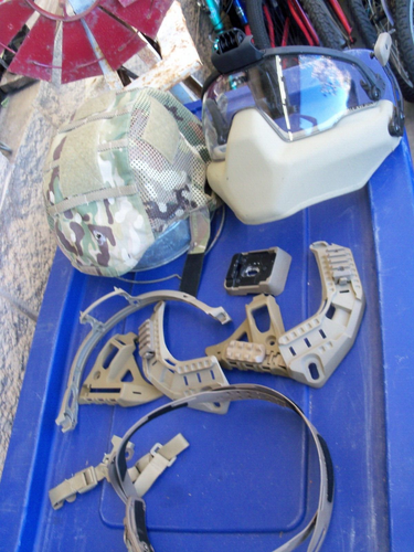 REVISION BATLSKIN VIPER A3 3A BALLISTIC MANDIBLE & VISOR, HELMET COVER ...