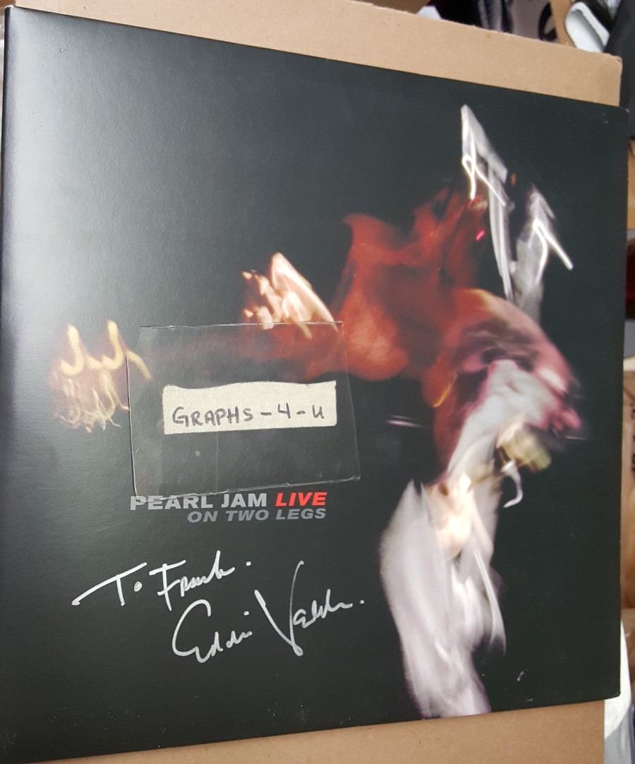 Eddie Vedder Signed Pearl Jam Autograph COA | eBay