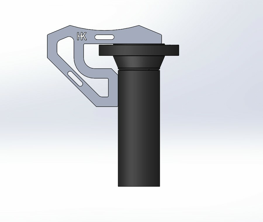 Small Tri-Square, fits 45*, 90*, flange, laser cut 3/16" Aluminum ...