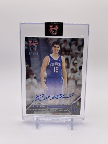 Reed Sheppard 2023-24 Bowman U Now On Card Autograph Auto RC /99 #58A ...