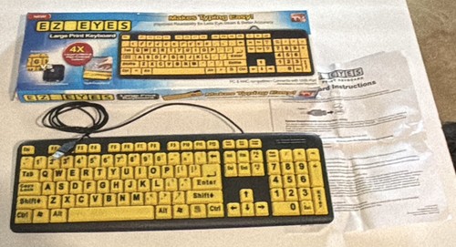 EZ Eyes As Seen on TV Allstar Black/Yellow USB Large Print K-360 ...
