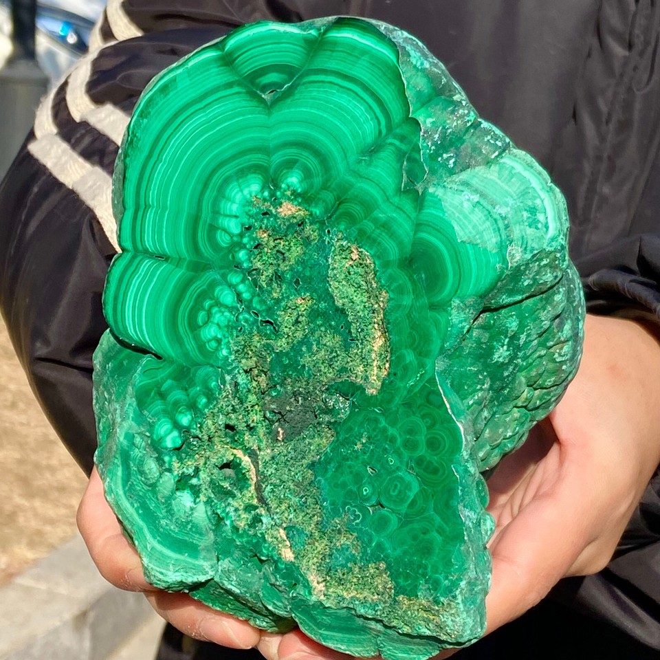 4.43lb Natural Green Malachite Quartz Crystal Ore Specimen/collection ...