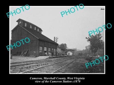 OLD LARGE HISTORIC PHOTO OF CAMERON WEST VIRGINIA CAMERON RAILWAY ...