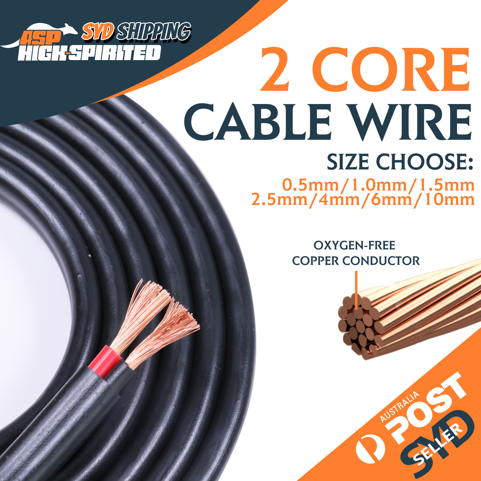 Twin Wire 10mm 6mm 4mm 2.5mm 1.5mm 1mm 0.5mm Auto Boat Van 2 Core Cable ...