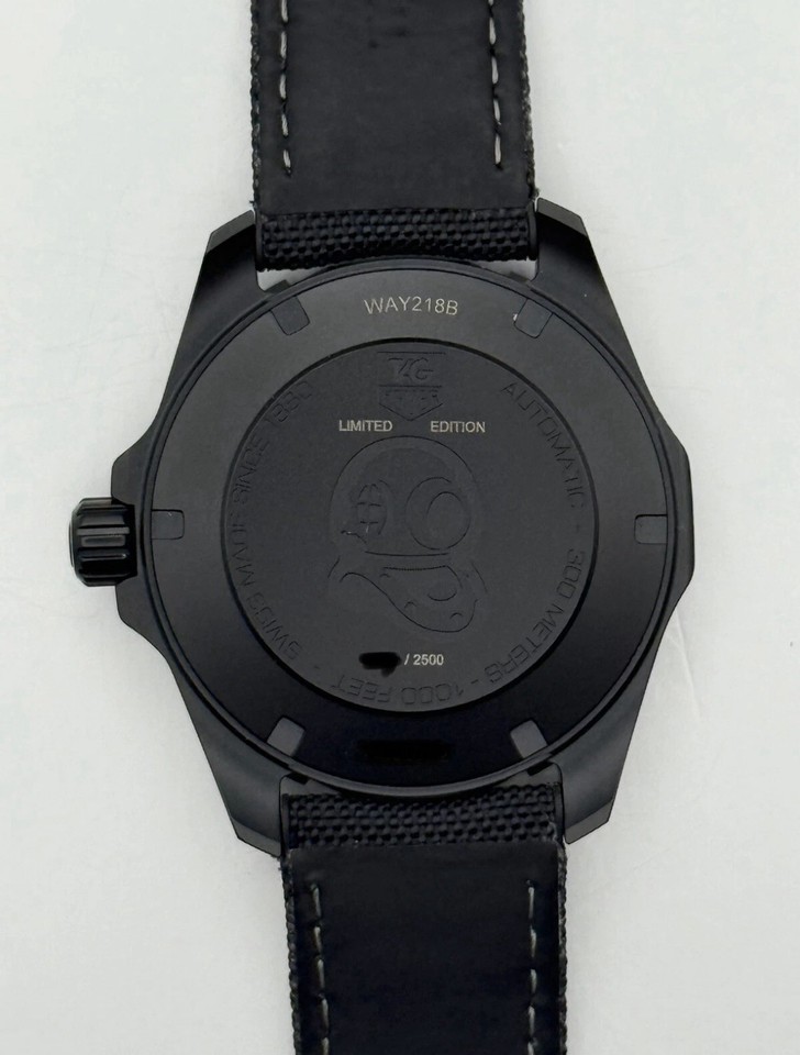 TAG Heuer Aquaracer Calibre 5 Black Phantom Limited Edition WAY218B ...