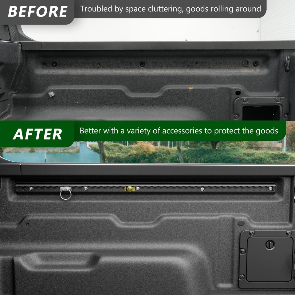 Trail Rail Compatible with 2022-2025 Ford Maverick Truck Bed Side Rail ...