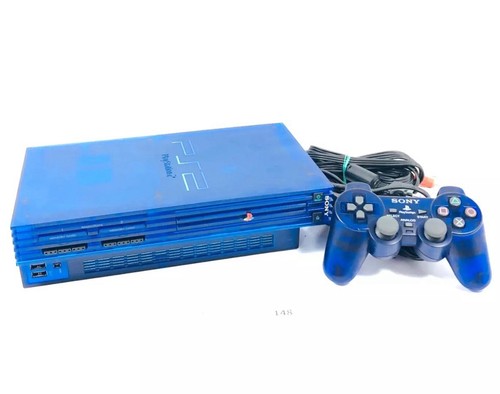 Sony PS2 Playstation Ocean Blue Console SCPH-37000 NTSC-J Japan Great ...