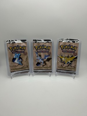 Pokemon Booster Pack 1st Edition Fossil EMPTY Art Set ( DISPLAY ) | eBay