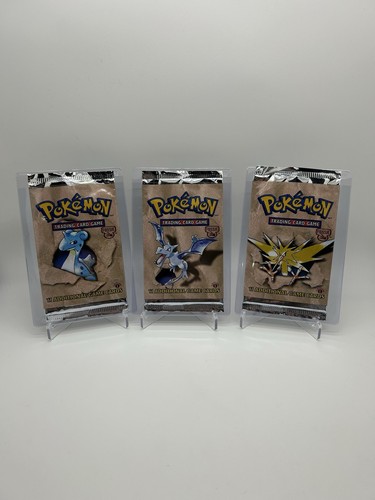 Pokemon Booster Pack 1st Edition Fossil EMPTY Art Set ( DISPLAY ) | eBay