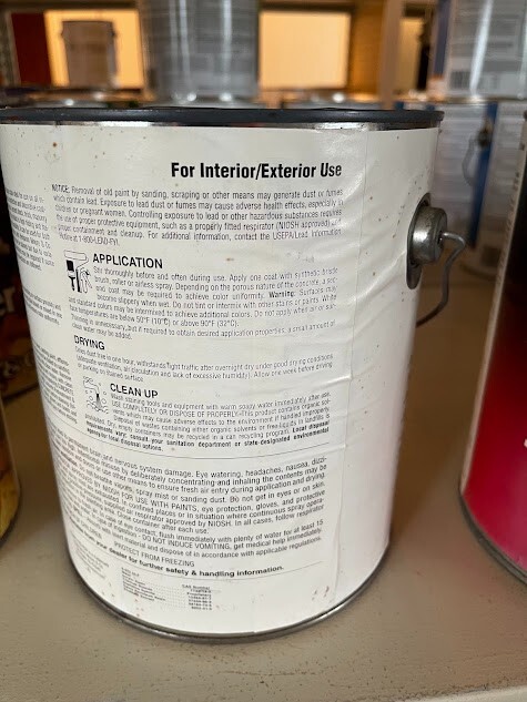 GALLON CEMENT COLOR CONCRETE STAIN ACRYLIC LOW LUSTRE BENJAMIN MOORE ...