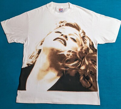 MADONNA T-SHIRT GIRLIE SHOW TOUR PROMO HERB RITTS SEPIA Vintage BOY TOY ...
