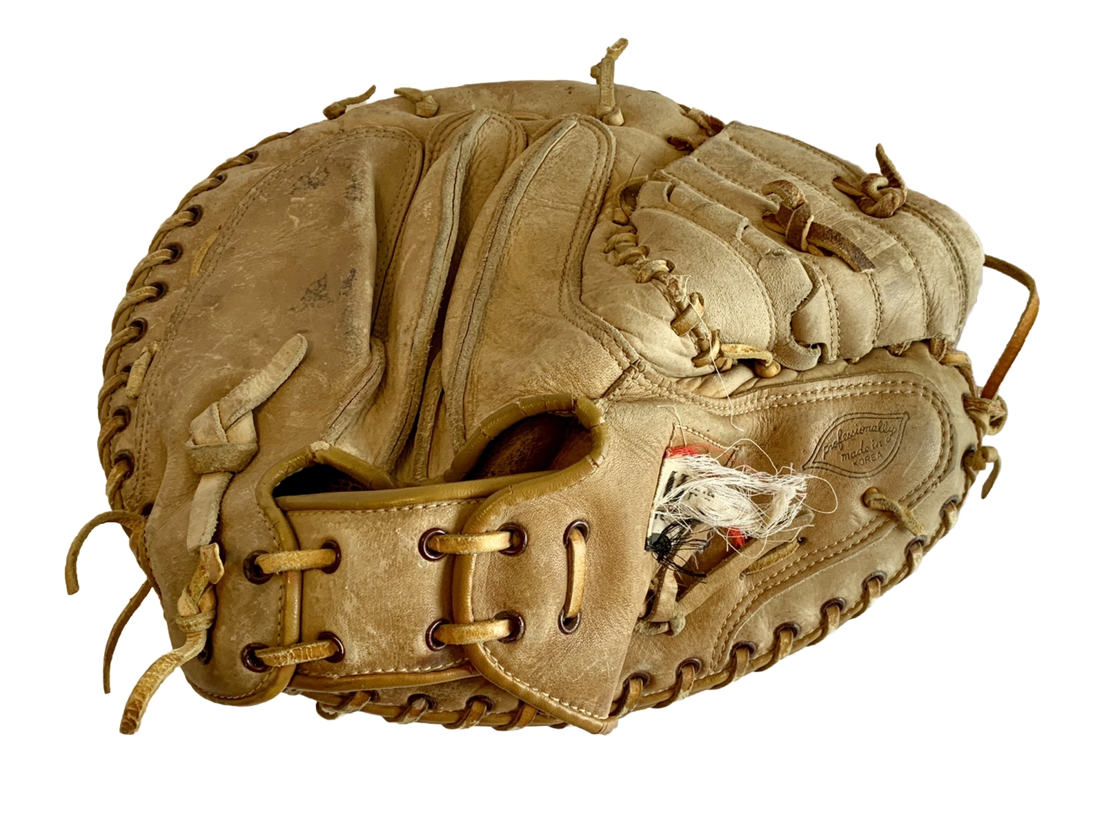 Vintage HUTCH C268 BASEBALL GLOVE Catchers Mitt EXL Design Korea Tanned ...