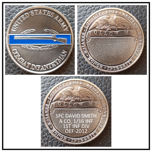 Challenge Coin: ARMY Infantry CIB Combat Infantryman Badge ENGRAVED | eBay