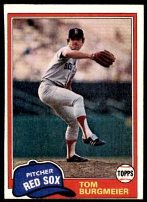 1981 Topps Tom Burgmeier . Boston Red Sox #320 | eBay