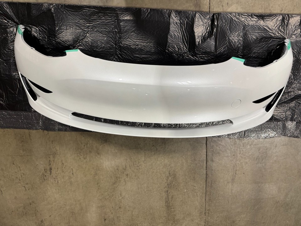 OEM Tesla Model 3 Front Bumper Pearl White 2017-2023 1084168-S0-E ...
