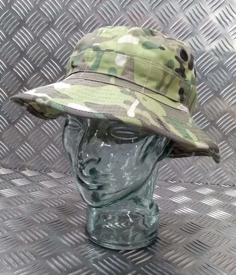 Military Style Special Forces Boonie / Bush Hat Short Brim MTP Multi ...