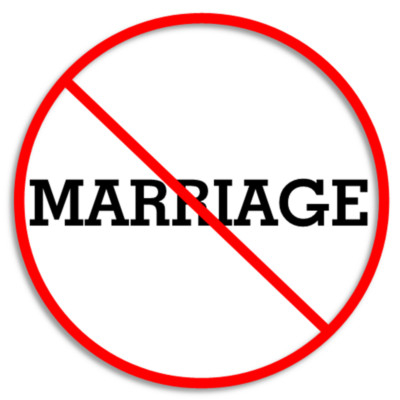 Anti Marriage - 10 Pack Circle Stickers 3 Inch - Against Marry ...