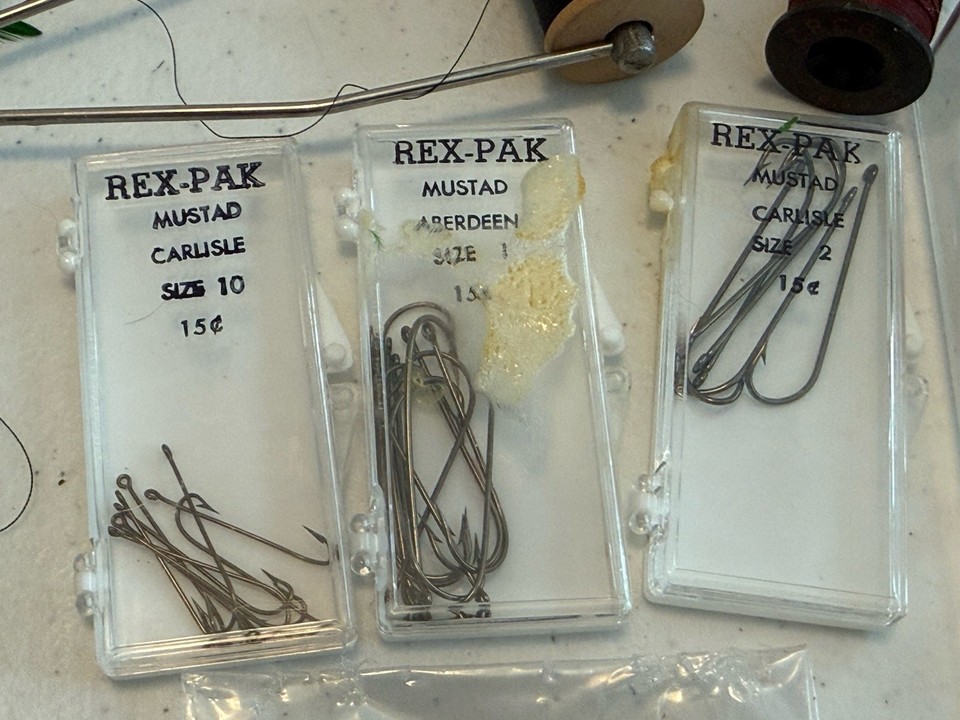 Vintage Lot 1940'S TACK-L-TYERS Fly Tying Kit Fly Fishing Lures ...
