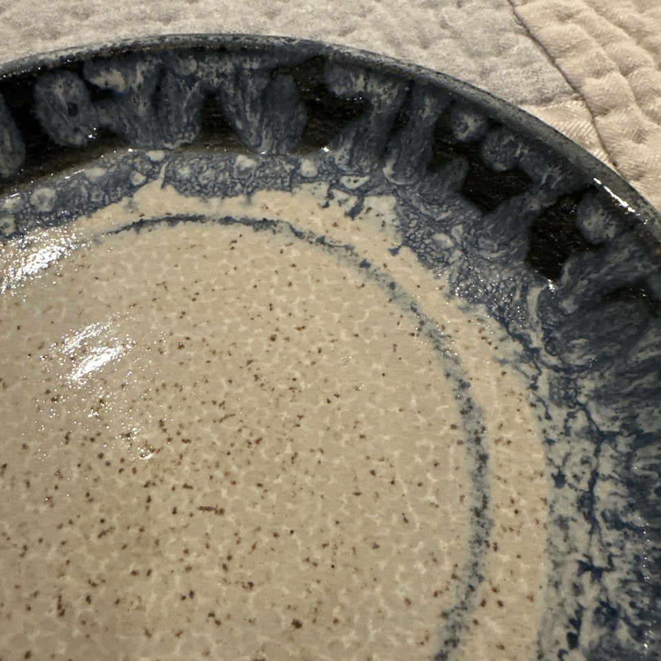 Vintage Studio Pottery Art, Stoneware Plate, Signed B Starks 10" Heavy ...