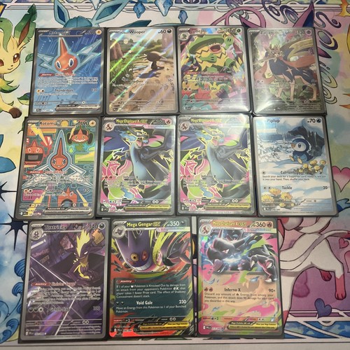 Mega Charizard ex Full Art x2, Rotom ex SIR, Piplup IR & more card lot ...