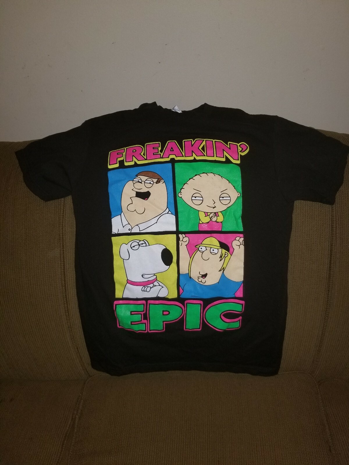 Mens Black Delta Pro Weight Family Guy Freakin Epic G… - Gem