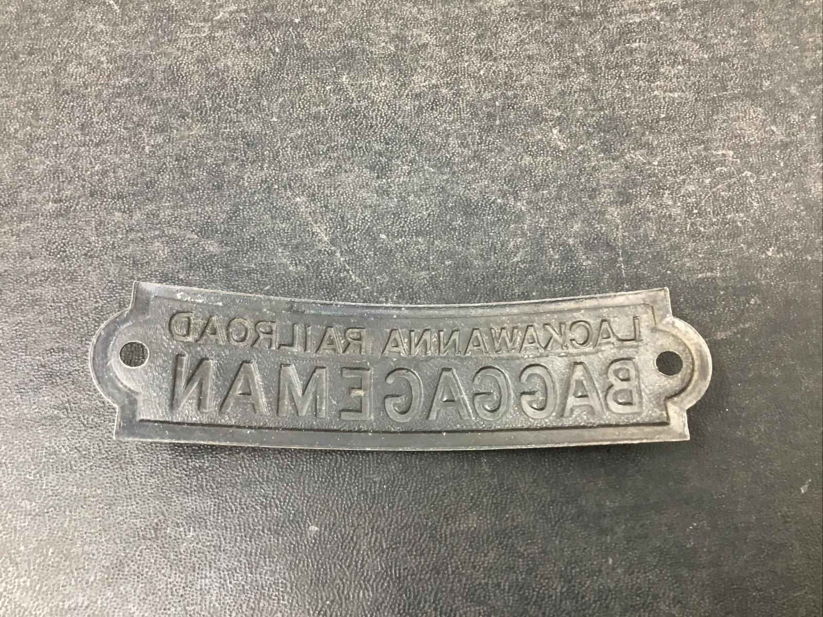 Vintage LACKAWANNA Railroad Baggageman Hat Badge Train RR LRR Obsolete ...