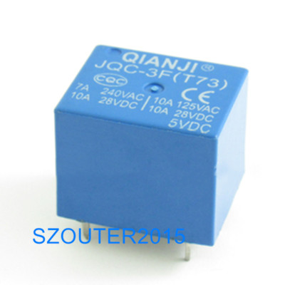 10PCS 5V Relay JQC-3F(T73)5V 10A 5PIN NEW | eBay