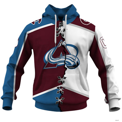 Colorado Avalanche Personalized Hoodie Hockey Pullover Hooded Christmas ...